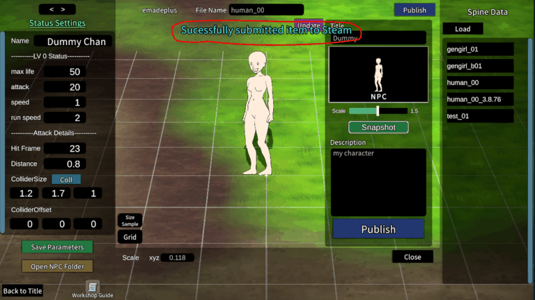 Workshop NPC – Emade Plus Official